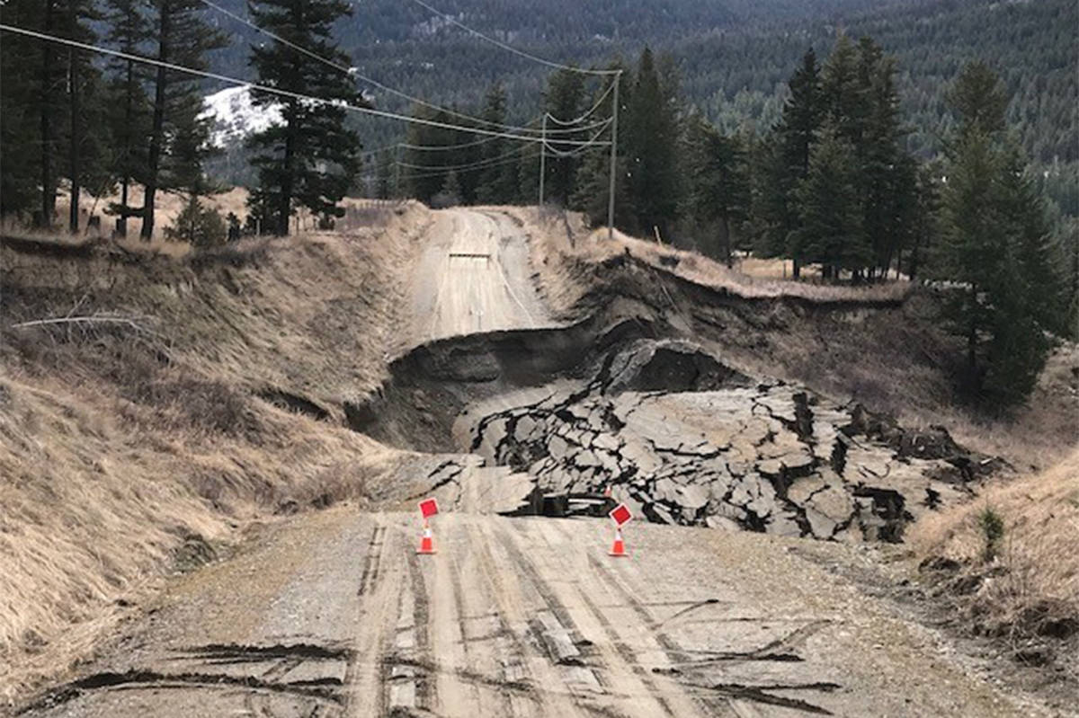 No current timeline to reopen Soda Creek-Macalister Road after March 29 ...